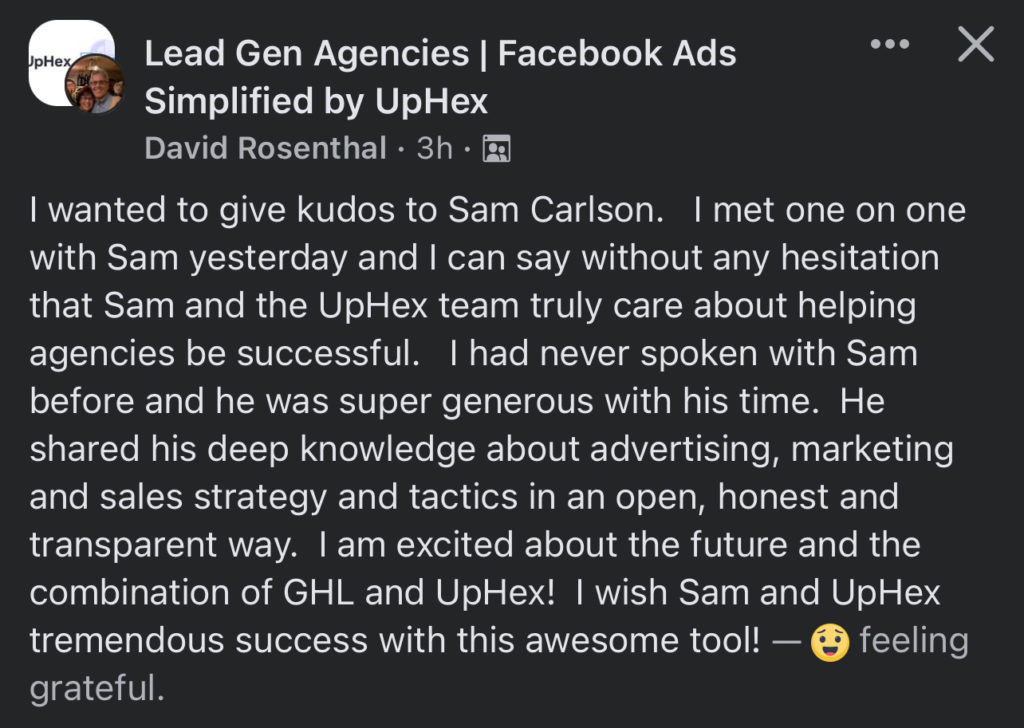 UpHex | Facebook Lead Gen for Agencies